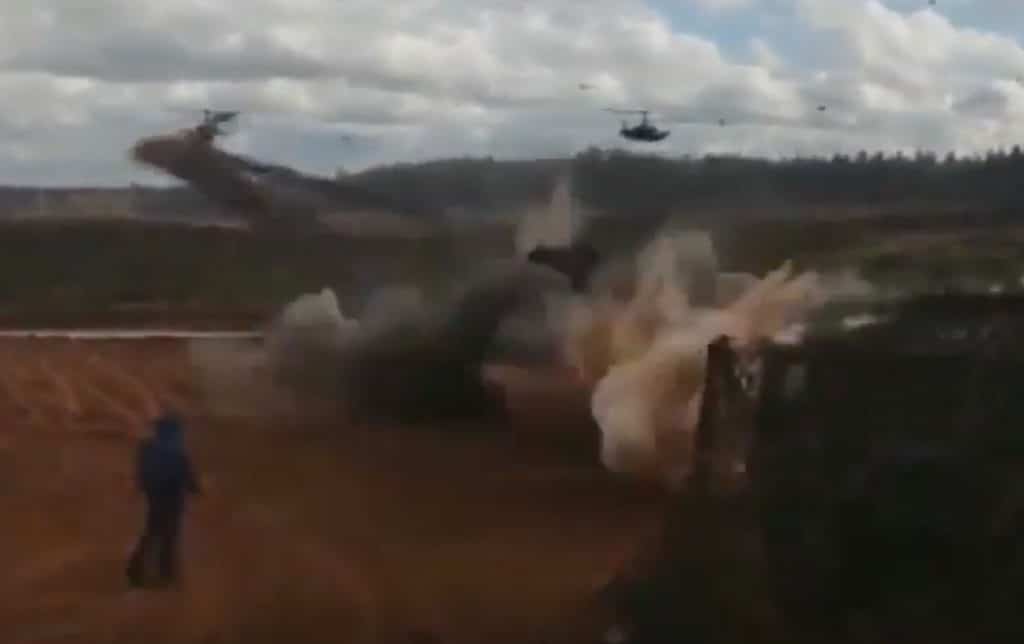 Crazy Video Shows Russian Attack Helicopter Misfire Rocket Directly at ...