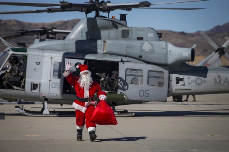 Santa Claus Delivers Holiday Cheer To America's Military Bases