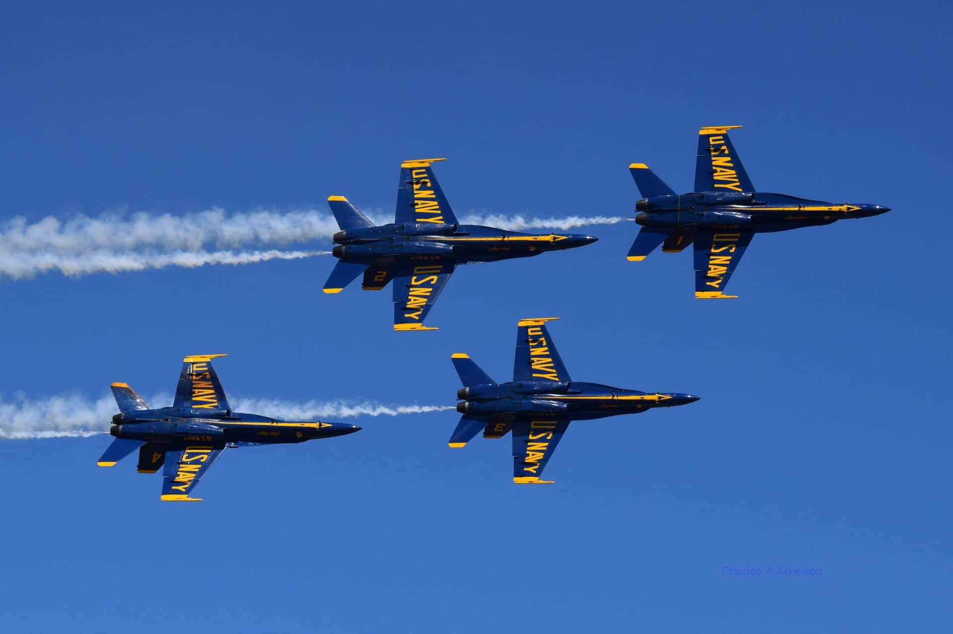 Blue Angels Perform Spring Training Flights To Maintain Airshow Readiness