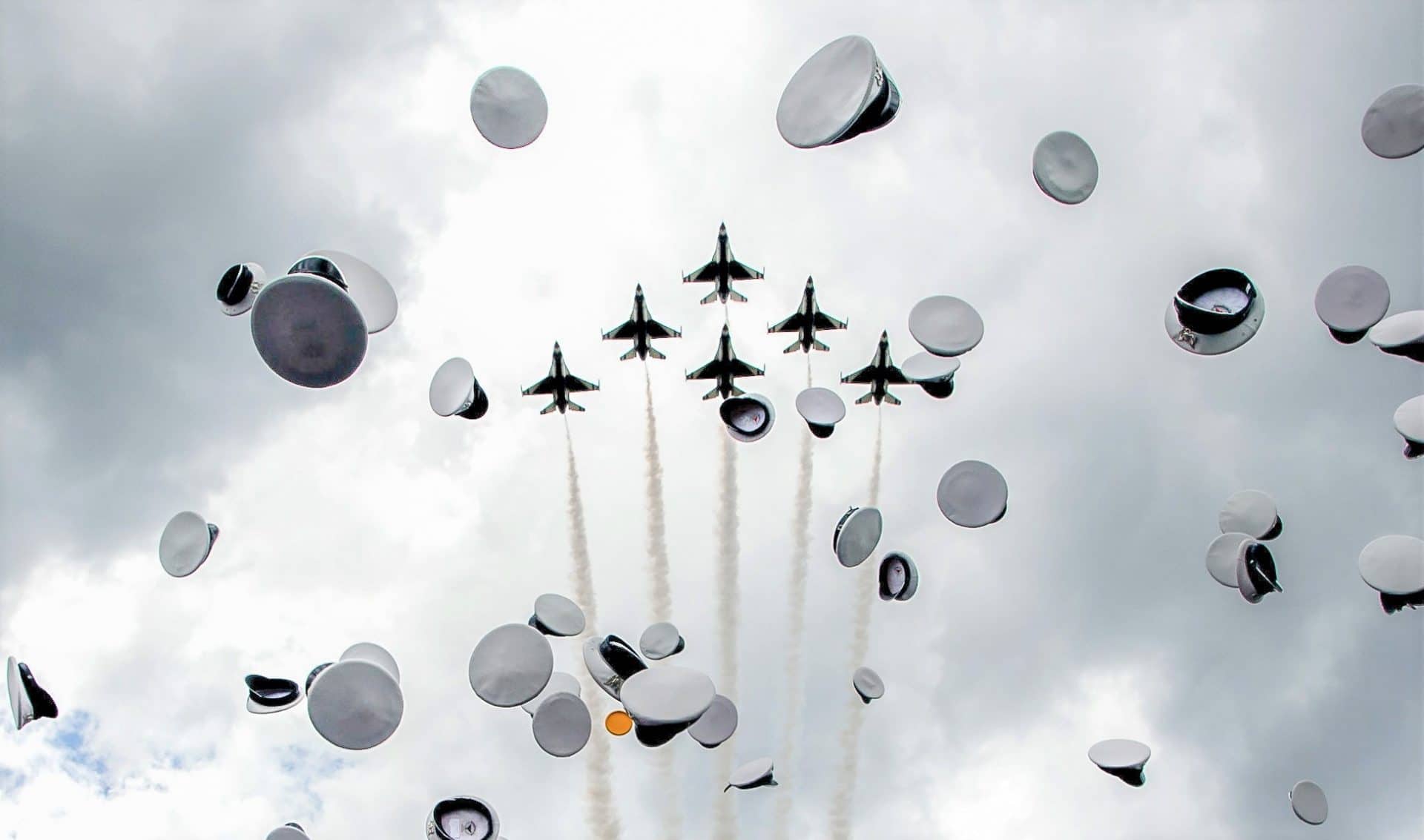 Thunderbirds Flyover Honors Air Force Graduates, Healthcare Workers