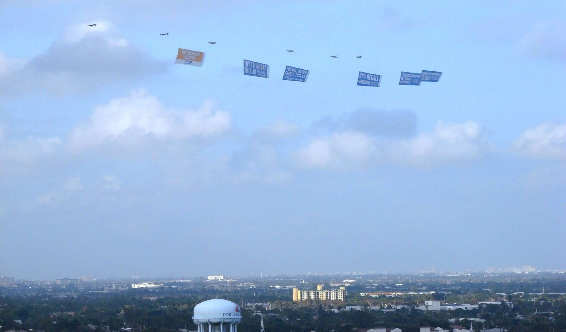 WATCH: Towing An Aerial Banner Is Not For The Faint Of Heart