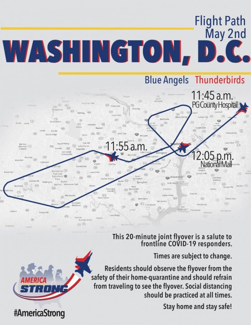 Blue Angels, Thunderbirds To Flyover Baltimore, D.C., Atlanta On Saturday