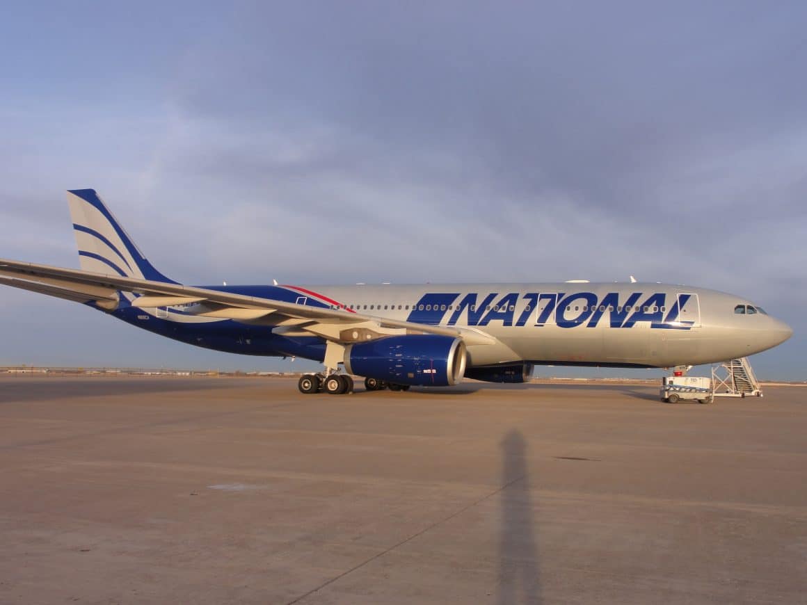 National Airlines A330 Takes Off In Beautiful 4K