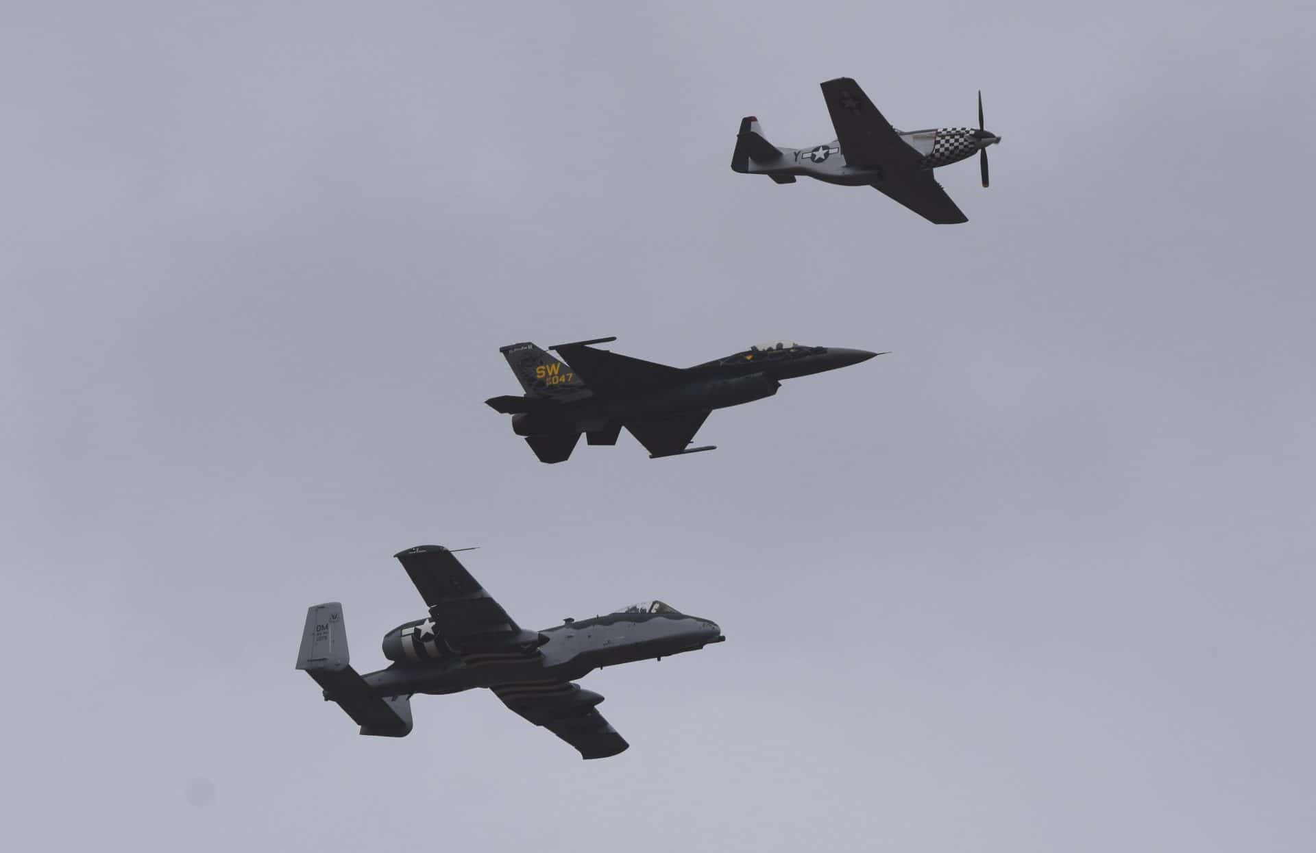 Military Aircraft Perform During North Georgia's Drive-in Airshow