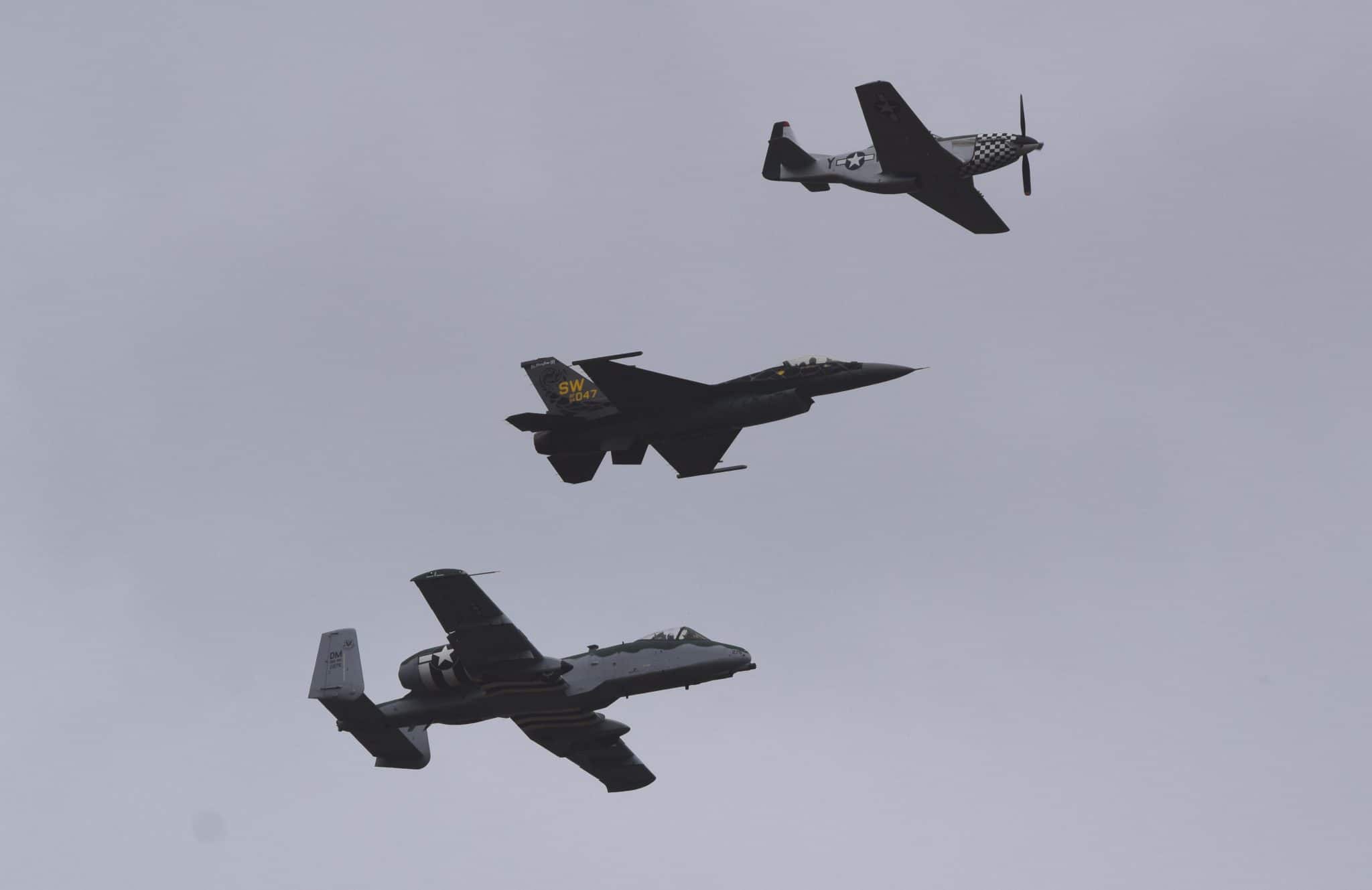 Military Aircraft Perform During North Georgia's Drive-in Airshow
