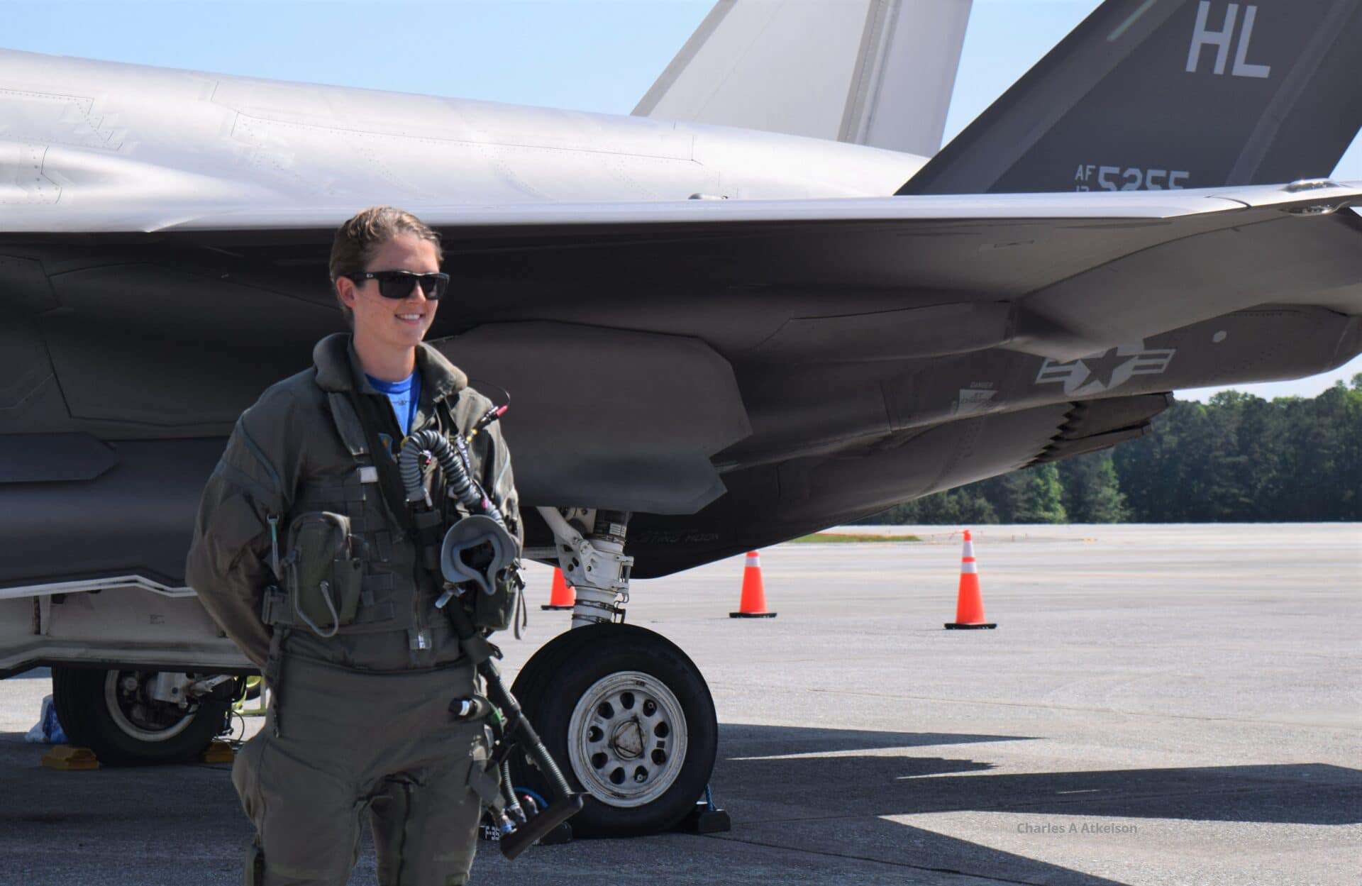 Air Force F-35A Demo Pilot Motivates Civil Air Patrol Cadets
