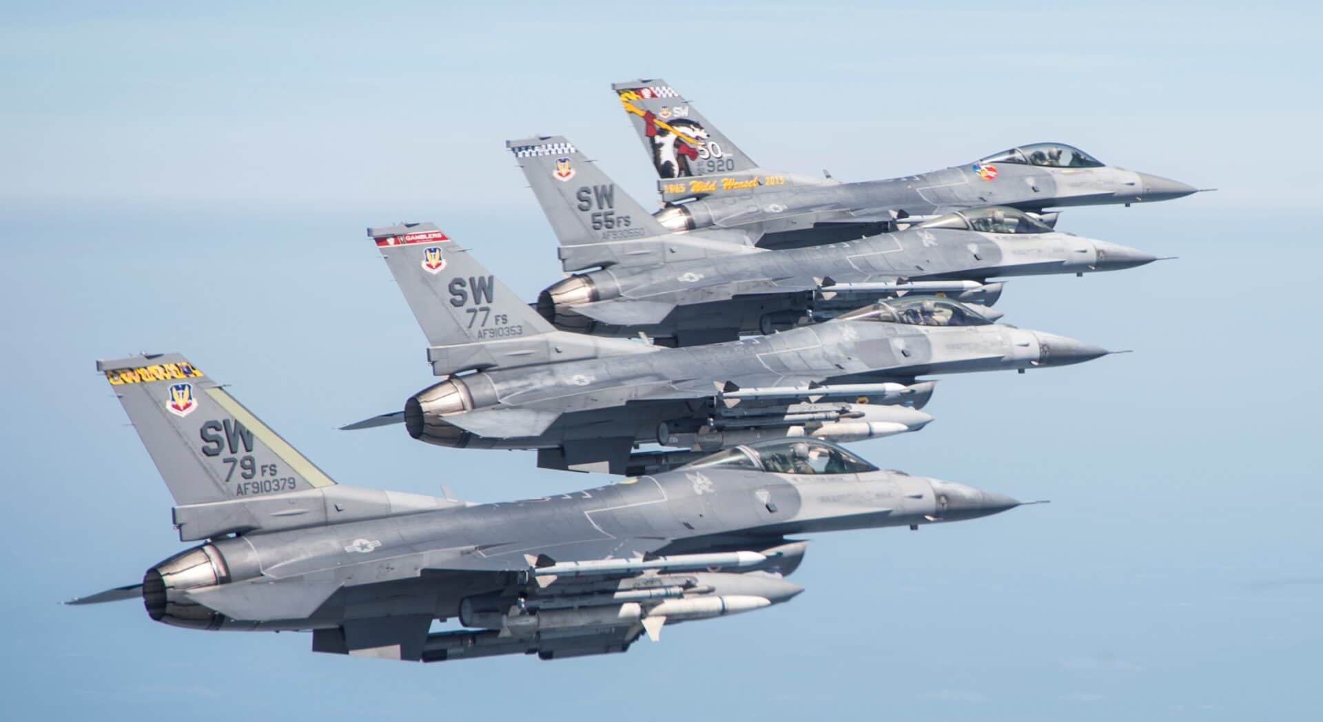 The Tigers Demonstrate Air Dominance In Their F-16s