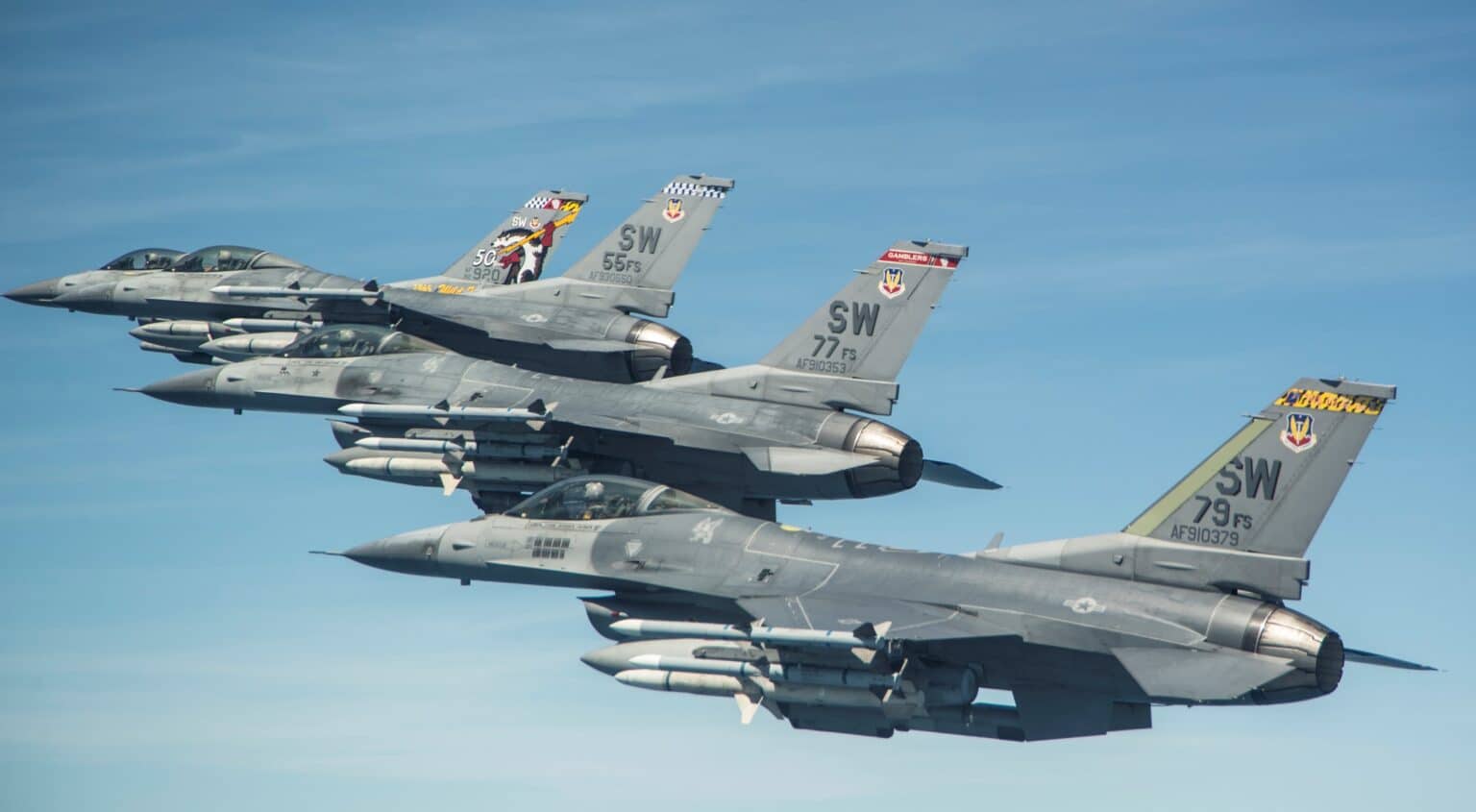 The Tigers Demonstrate Air Dominance In Their F-16s