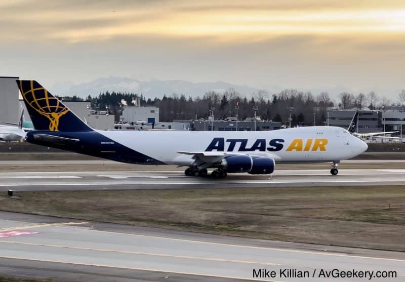 Atlas Air Draws Queen’s Crown In The Sky With Boeing’s Last 747