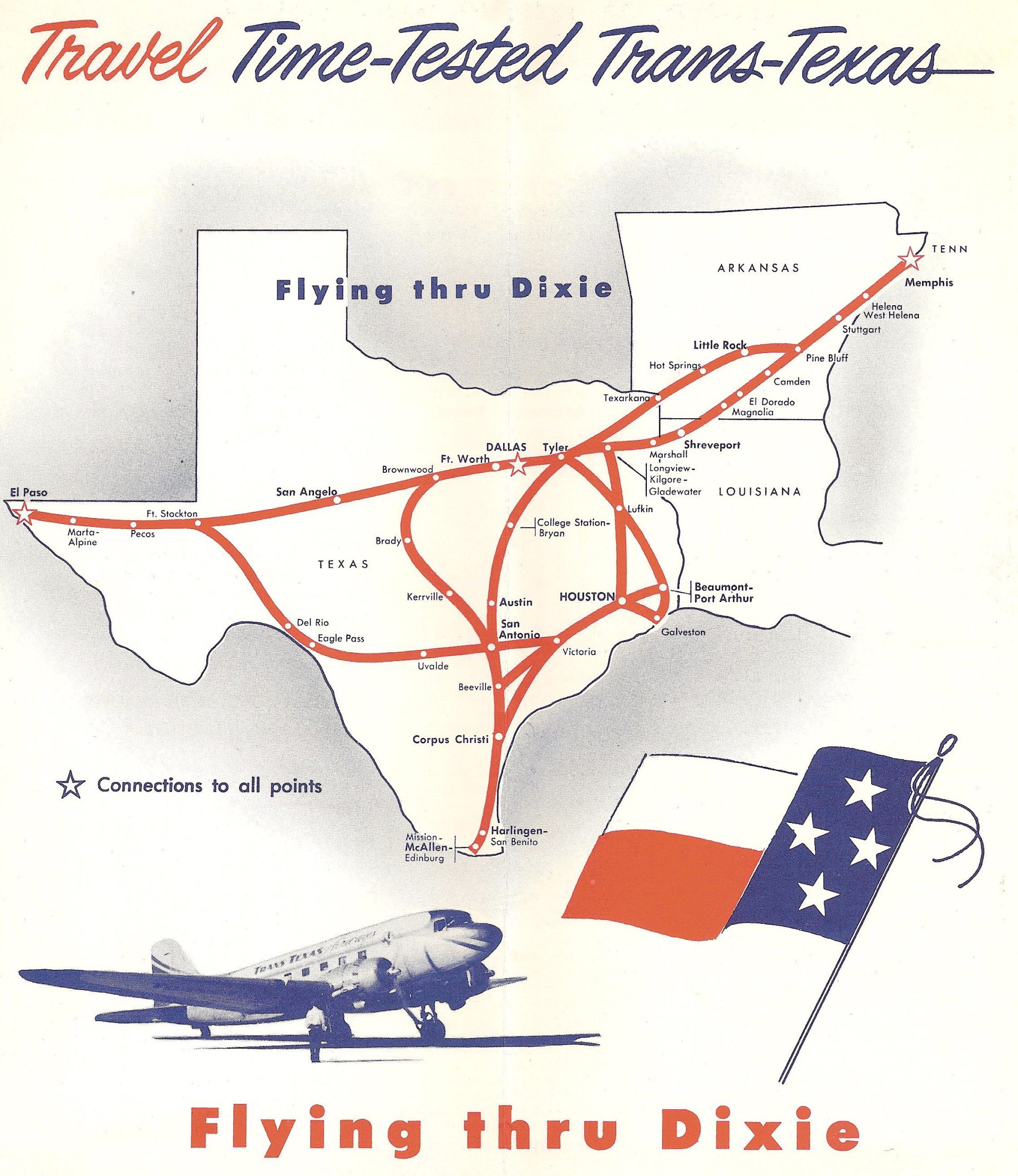 Trans-Texas Airways: Route Of The Starliners