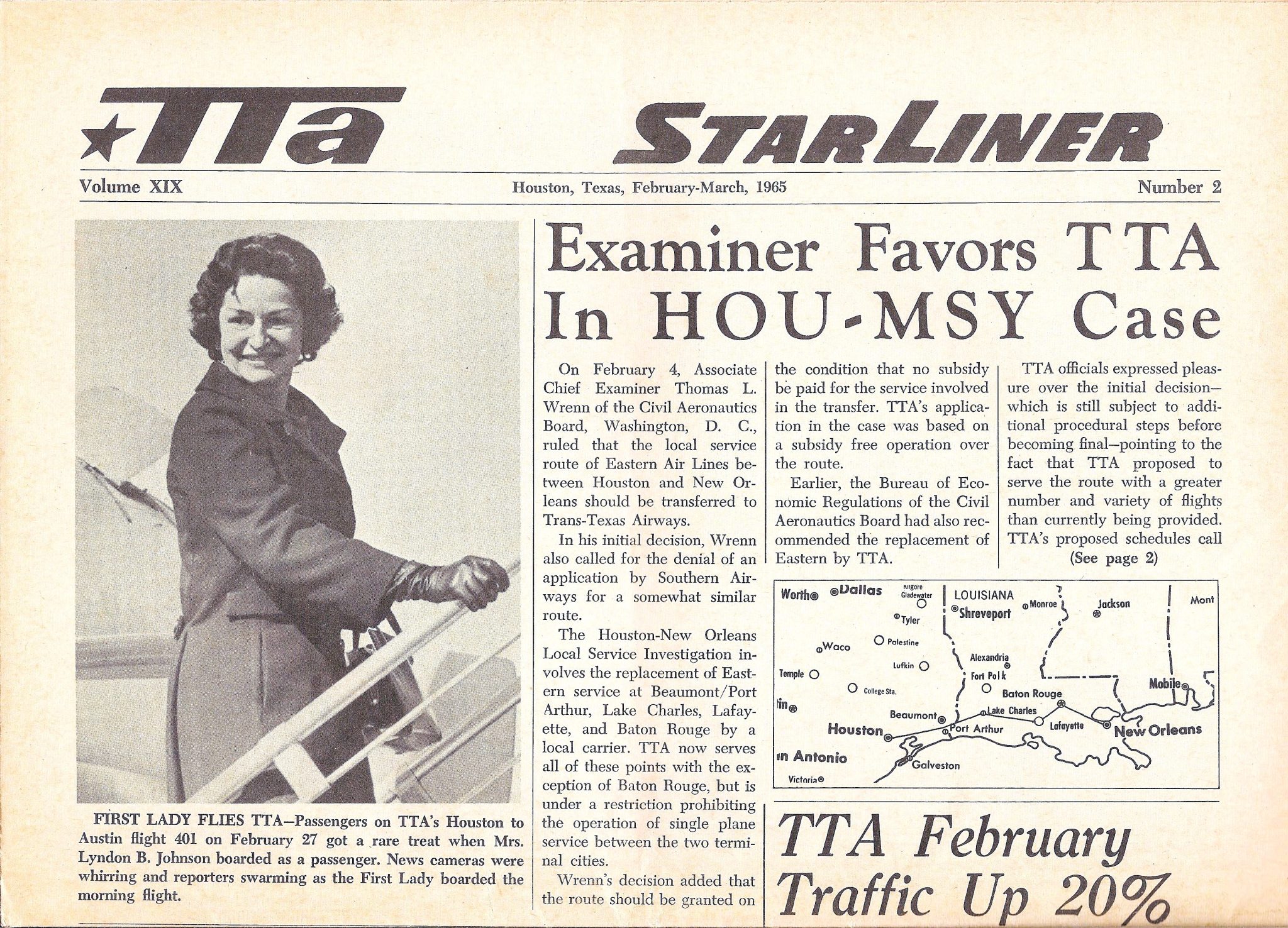 Trans-Texas Airways: Route Of The Starliners