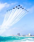 Blue Angels And Thunderbirds Fly Super Delta Over Pensacola