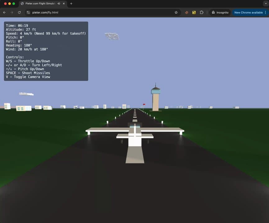 New Flight Simulator Made With AI Earns Creator $5,000 Per Month