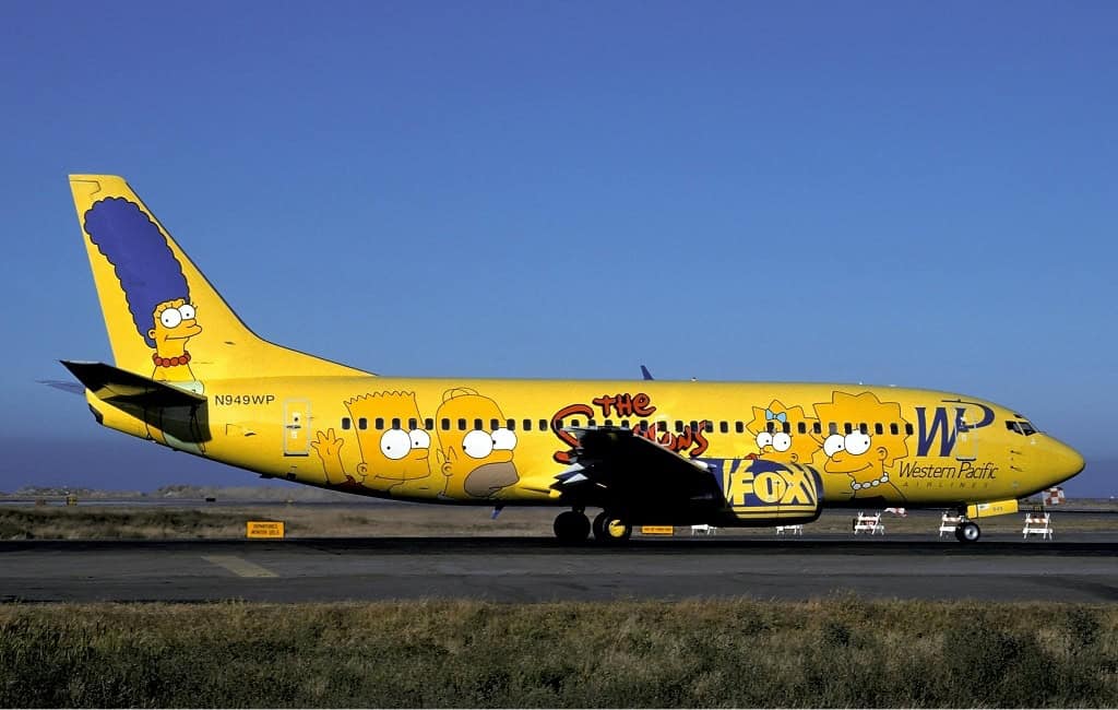 Cowabunga! This Fascinating Simpsons Airline Livery Turned Heads In 1995