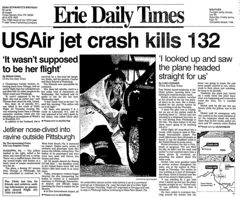 The Crash That Solved A Mystery: How USAir Flight 427 Changed Aviation ...